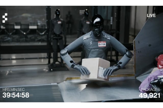 Figure Humanoid Robots Sort Packages Non-Stop in 24/7 Demo
